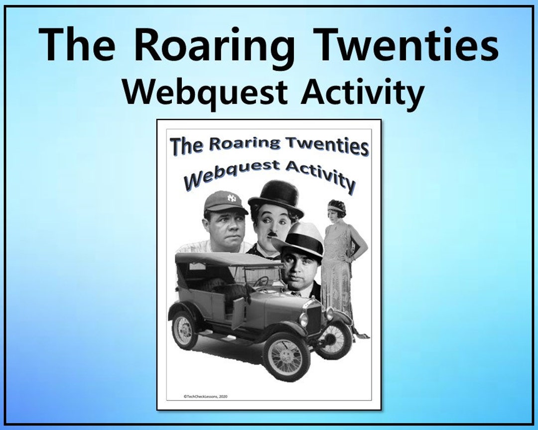 The Roaring Twenties (20s) Social Studies Webquest Internet Activity ...