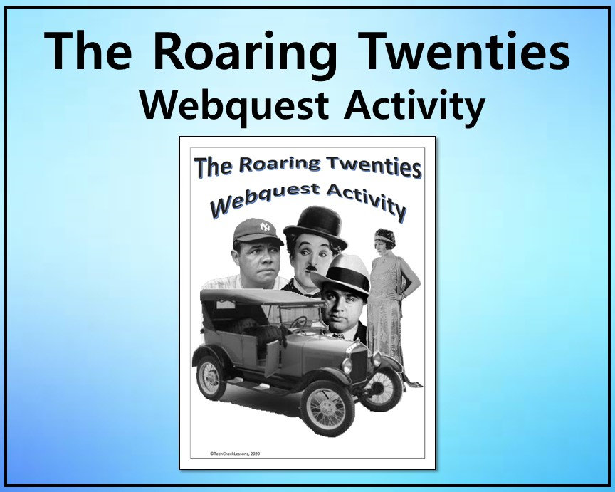The Roaring Twenties (20s) Social Studies Webquest Internet Activity ...