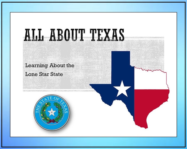 All About Texas Slideshow Presentation Editable DIGITAL - Etsy