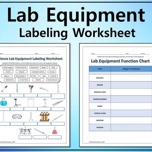 Science Lab Equipment Labeling & Functions Worksheet/printable/graphic ...