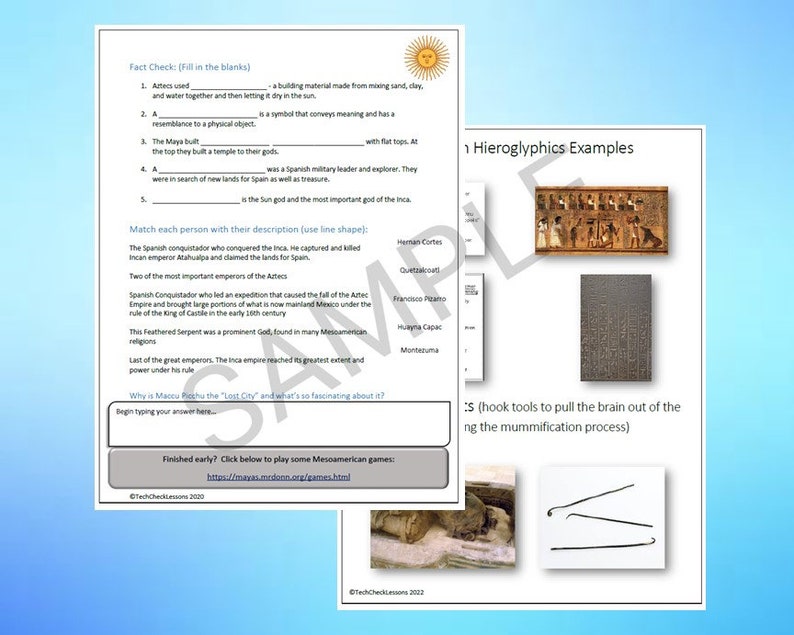 Ancient History Webquest / Activity Bundle Social Studies Editable ...