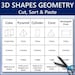 Types of Quadrilaterals Cut, Sort and Paste Activity - Math - DIGITAL ...