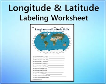 Latitude & Longitude Anchor Chart - Etsy UK