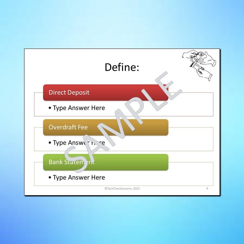 Personal Banking Lesson Activity Financial Literacy Editable DIGITAL ...
