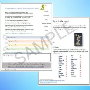 Ancient History Webquest / Activity Bundle - Social Studies - Editable ...