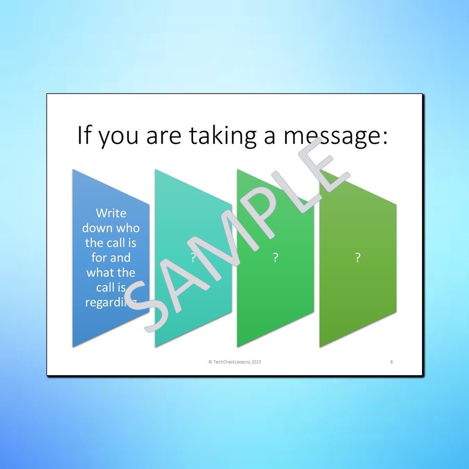 Phone Etiquette Lesson Activity Business and Career Skills Editable ...