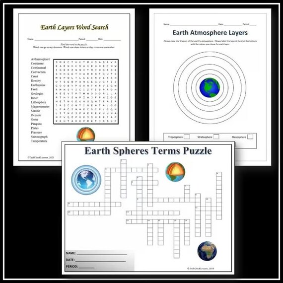 Earth And Atmosphere Word Search