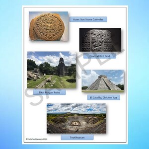 Ancient History - Mesoamerican Aztec, Maya & Inca Webquest - Social ...