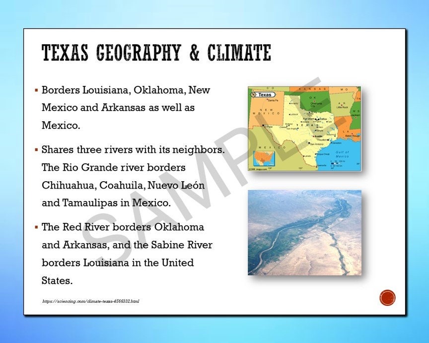 All About Texas - Slideshow Presentation - Editable DIGITAL DOWNLOAD - Etsy