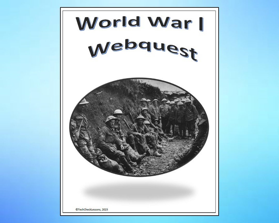 World War I Webquest - Social Studies / History Internet Activity ...