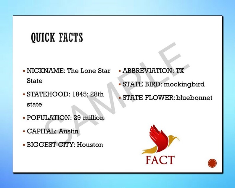 All About Texas Slideshow Presentation Editable DIGITAL - Etsy