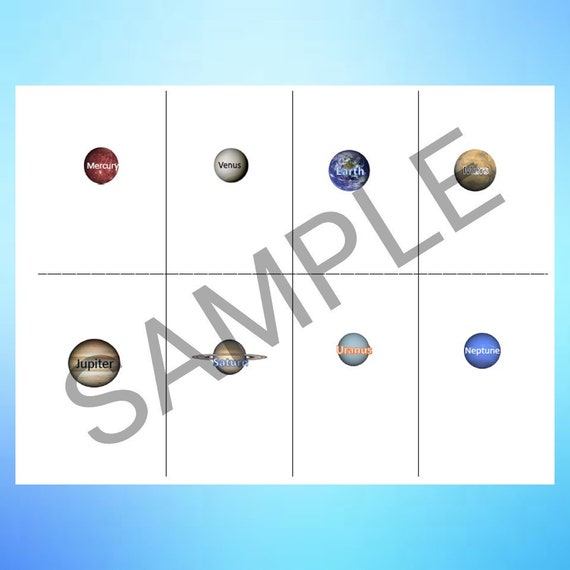 Inner Planets Diagram Worksheet