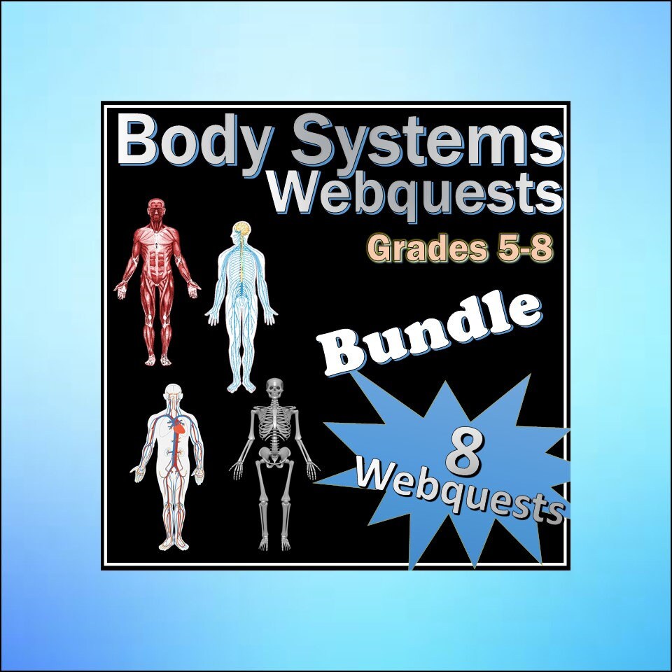Body Systems Webquests Bundle 8 Science Editable DIGITAL DOWNLOAD - Etsy