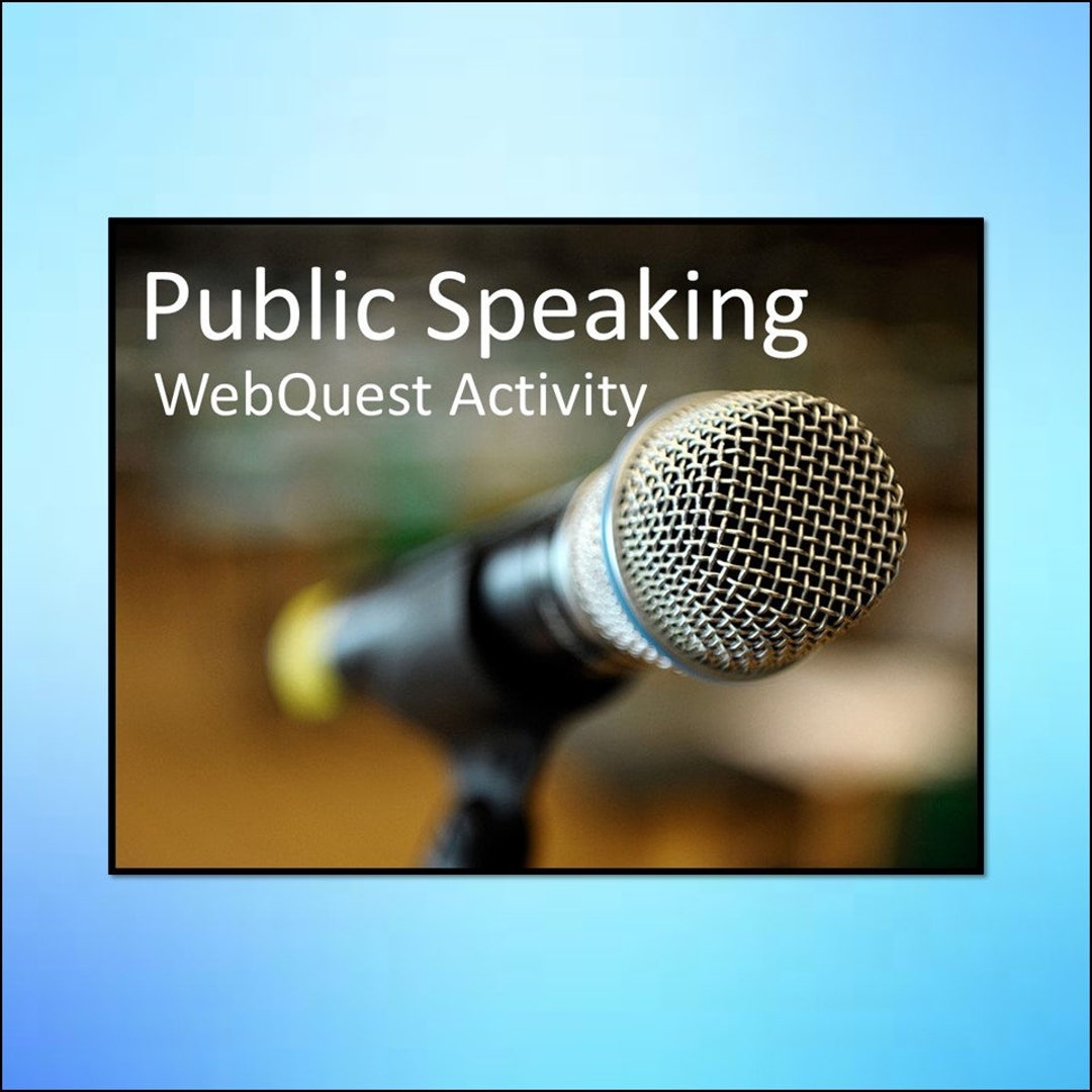 Public Speaking Task Activity Business and Career Skills Editable ...