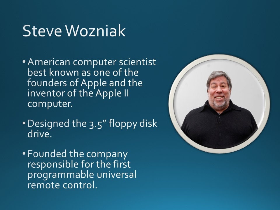 Famous Technology Inventors and Pioneers Powerpoint Slideshow Editable ...