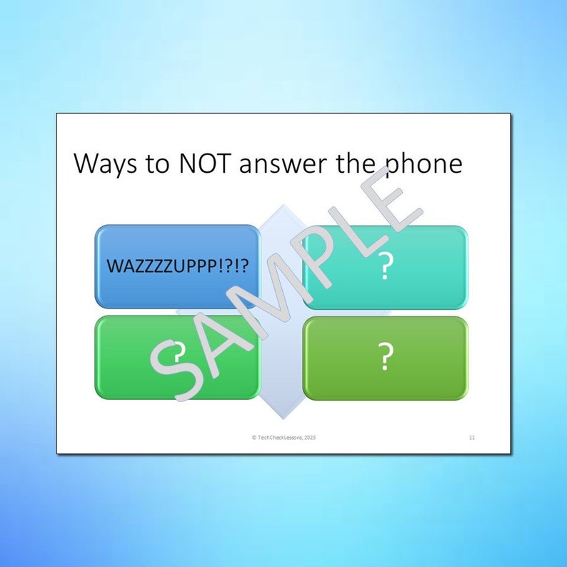 Phone Etiquette Lesson Activity - Business and Career Skills - Editable ...
