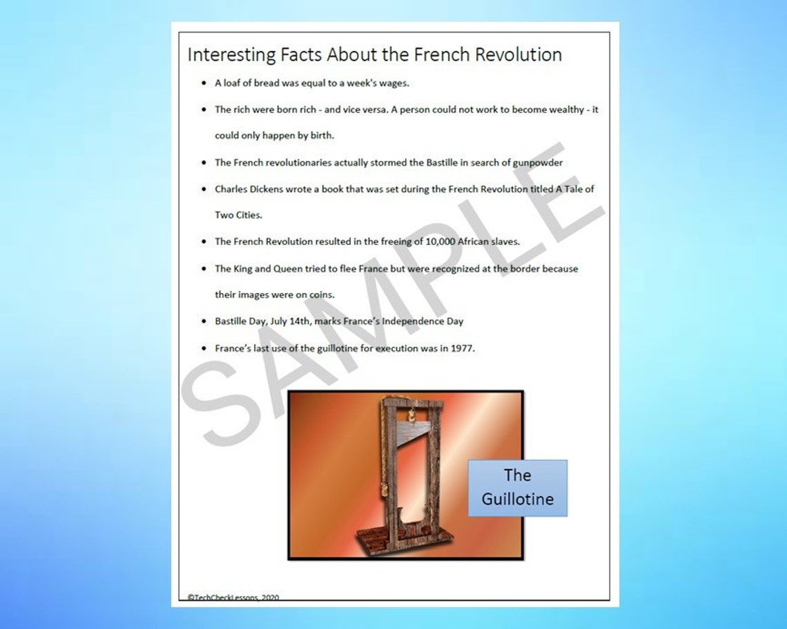 World History - the French Revolution Webquest - Social Studies ...