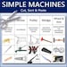 Simple Machines Cut, Sort and Paste - Science Activity - Editable ...