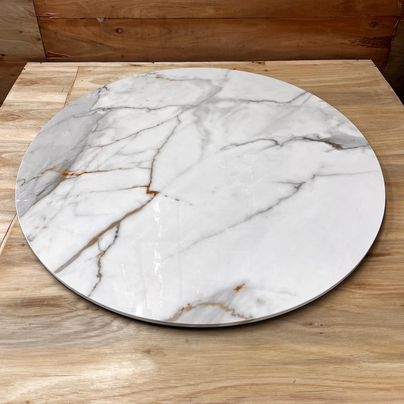 Round Calacatta Table - Etsy