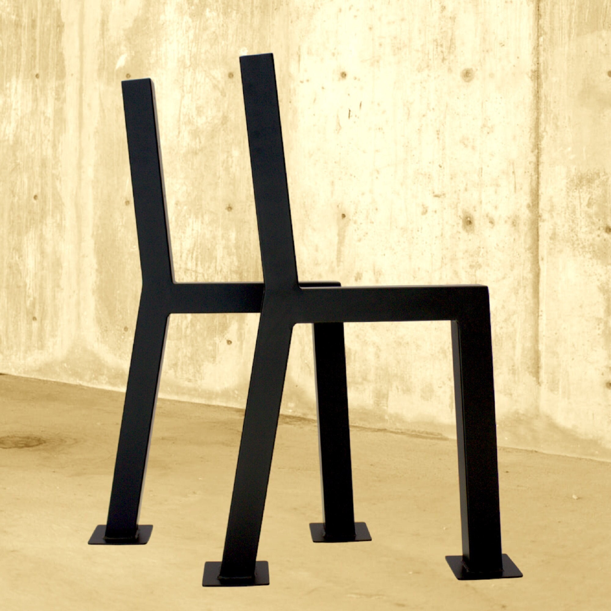 BENCH / CHAIR LEGS With Backrest. - Etsy