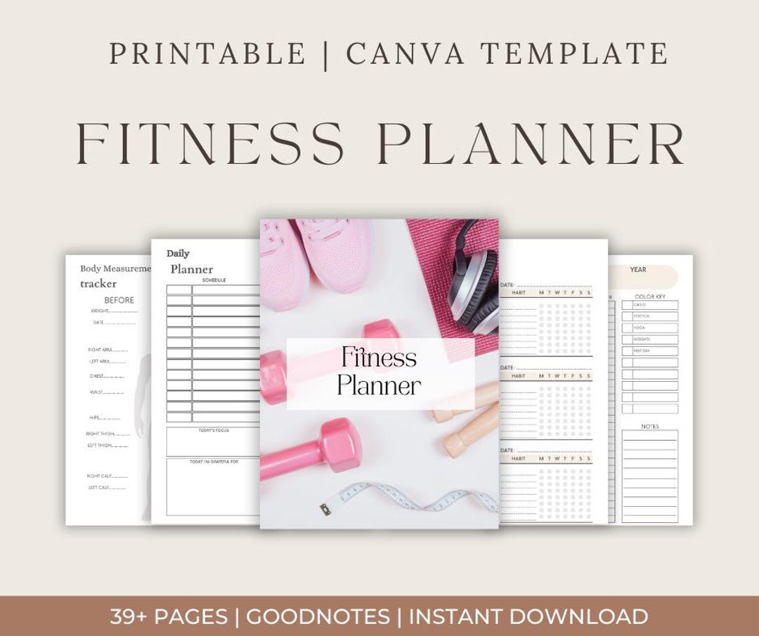 Ultimate Fitness Planner Bundle | Crush Your Goals, Beat ...