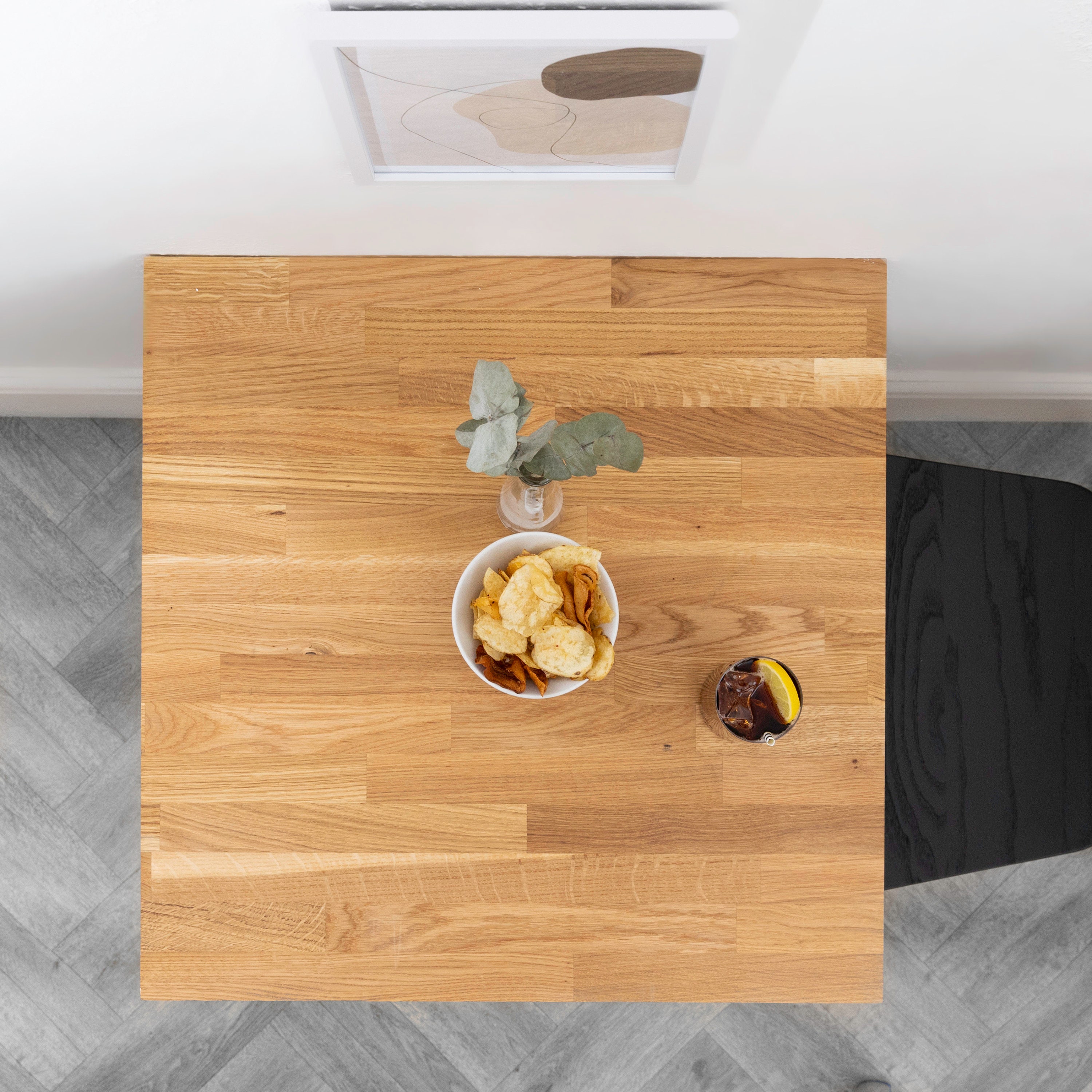 Solid Wood Oak Kitchen Dining Table Tops | 600mm X 600mm | Premium ...