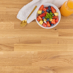 Solid Wood Kitchen Worktops | Hand Finished 40mm Stave Timber Tabletops ...