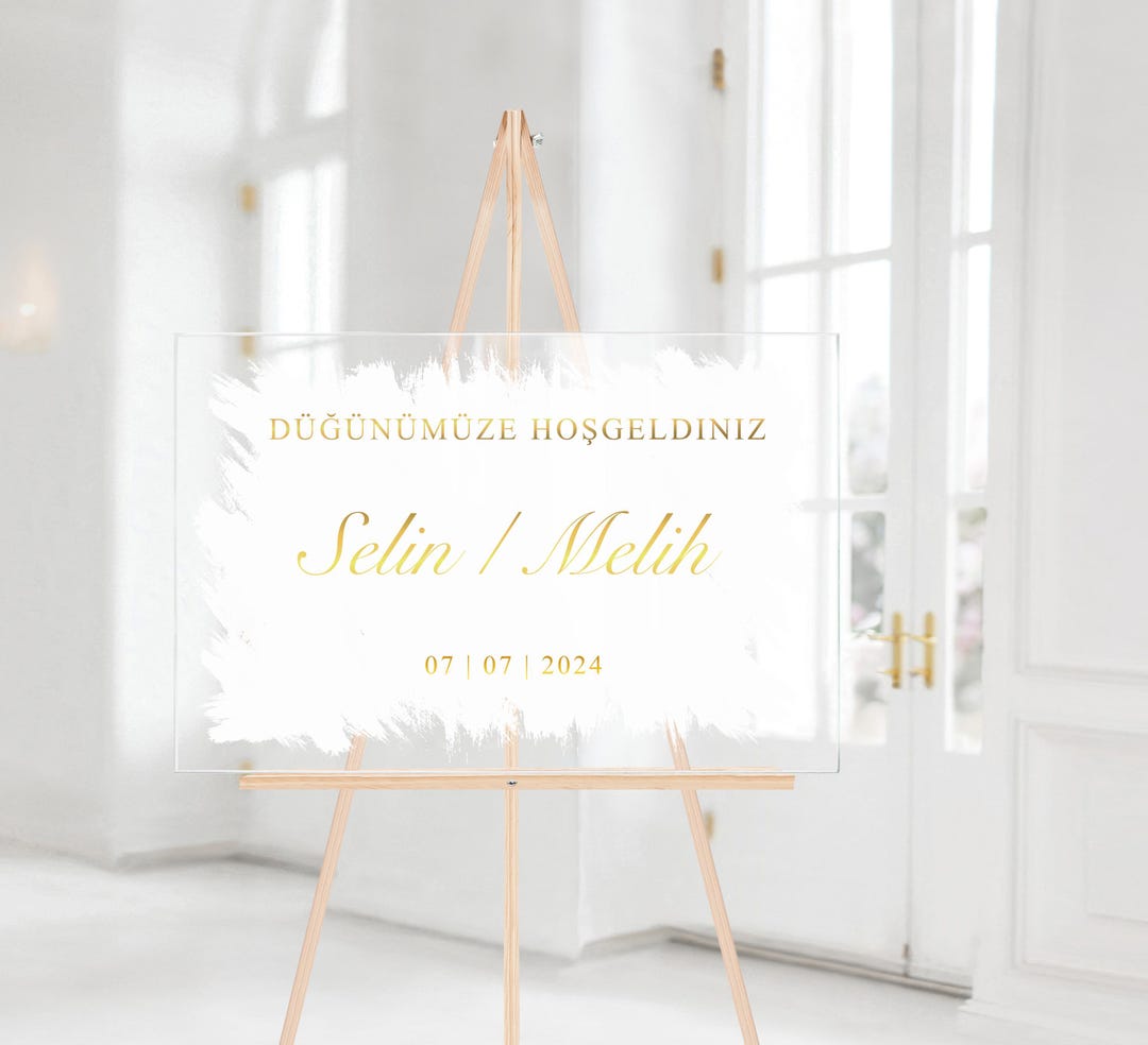 Welcome Sign Personalized With Name Date Occasion: Wedding Söz, Kina ...