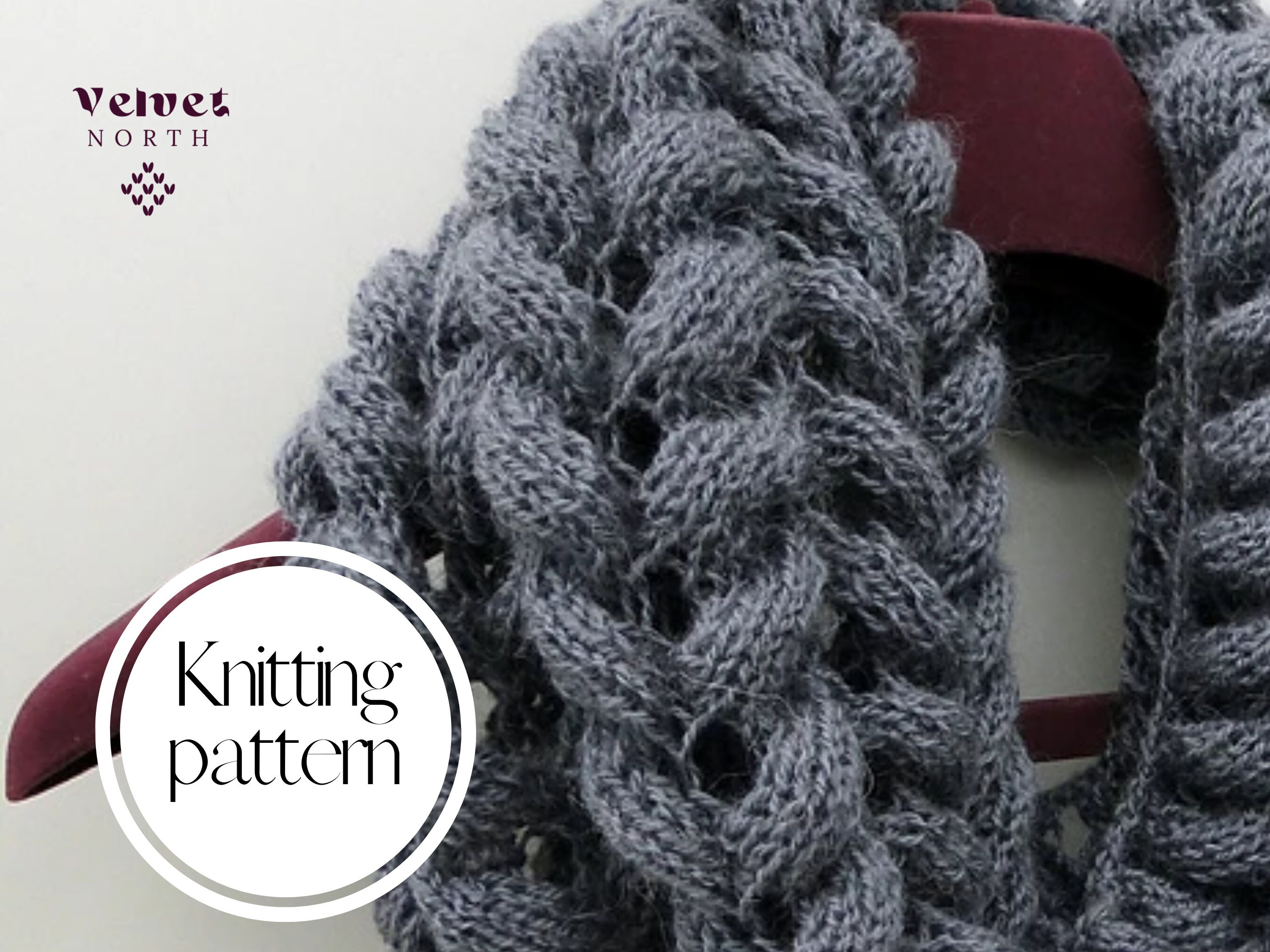 Modern Cowl Knitting Pattern | Scarf Knitting Pattern | Easy to Make ...