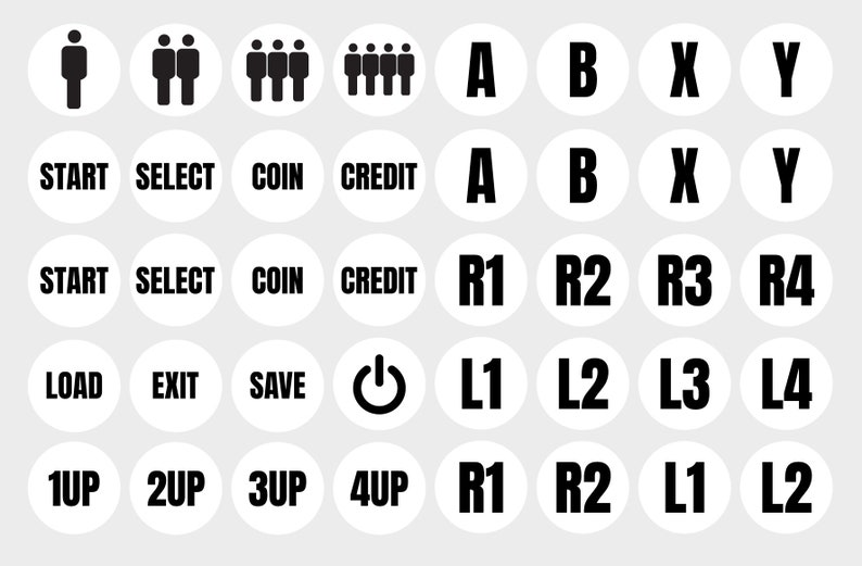 Die-cut Arcade Button Stickers - Etsy