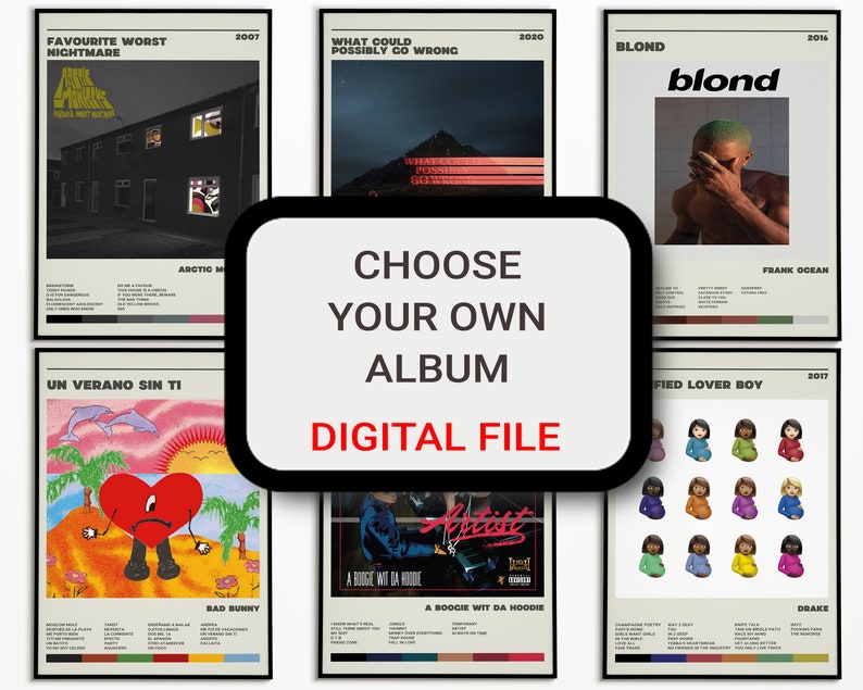 Choose Your Own Album Poster Custom Album Poster Album Cover ...