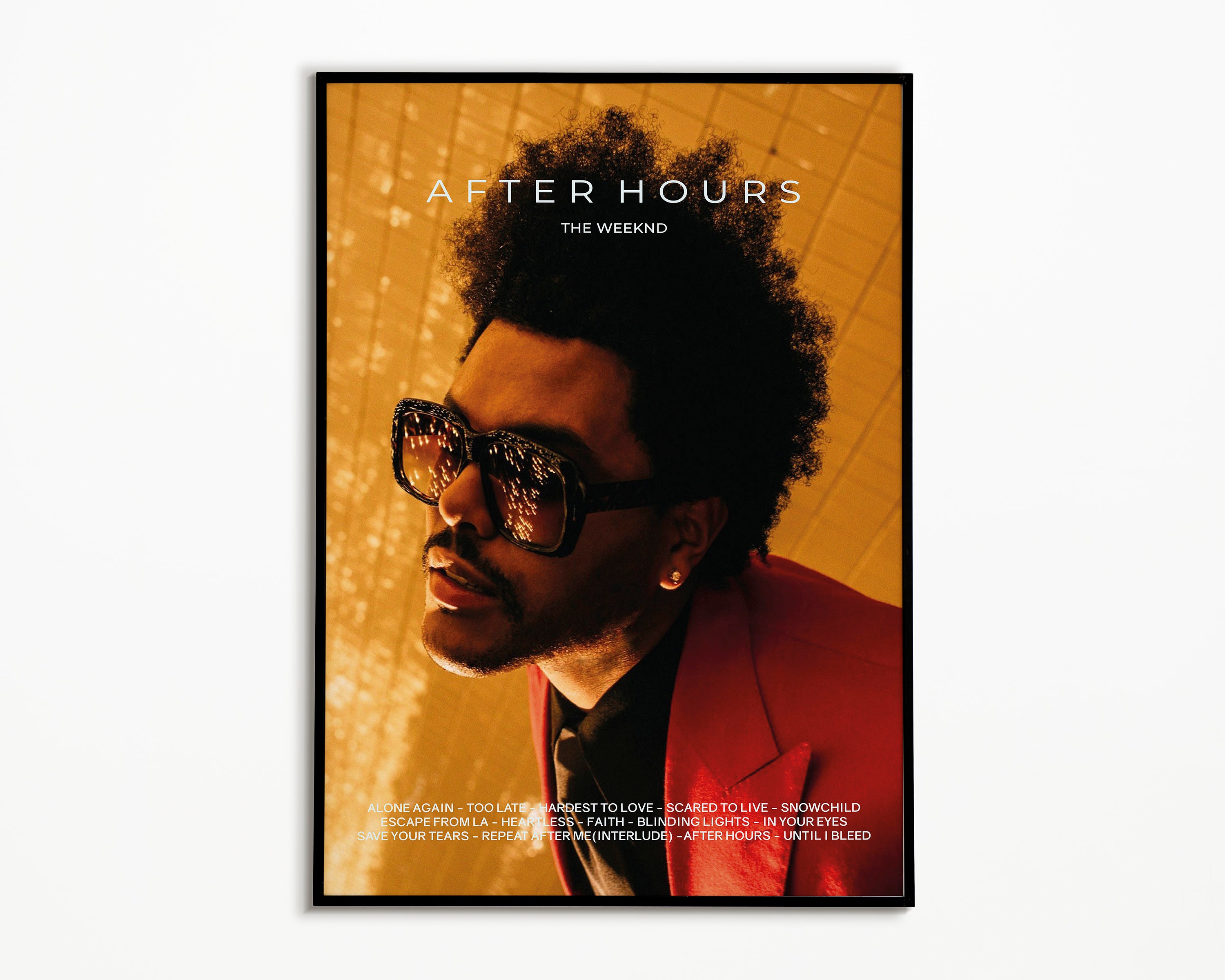 The Weeknd After Hours Album Poster The Weeknd Poster Album Cover