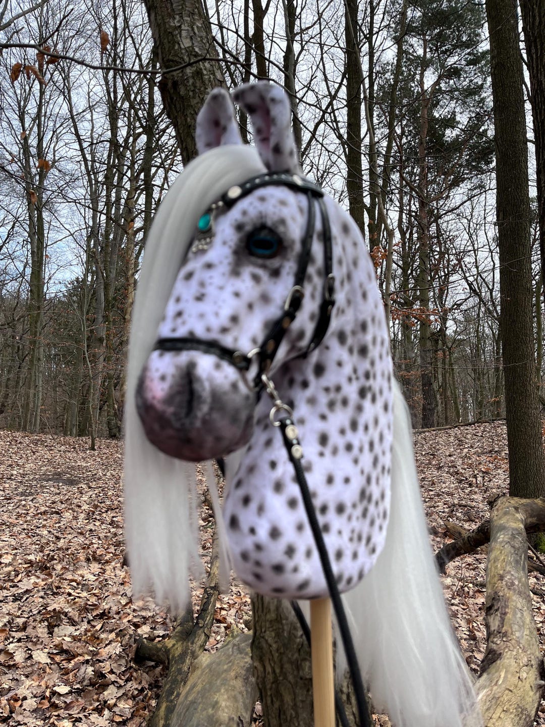 Dapple Gray Spotted Realistic Hobby Horse A3 Size, Splash White and ...