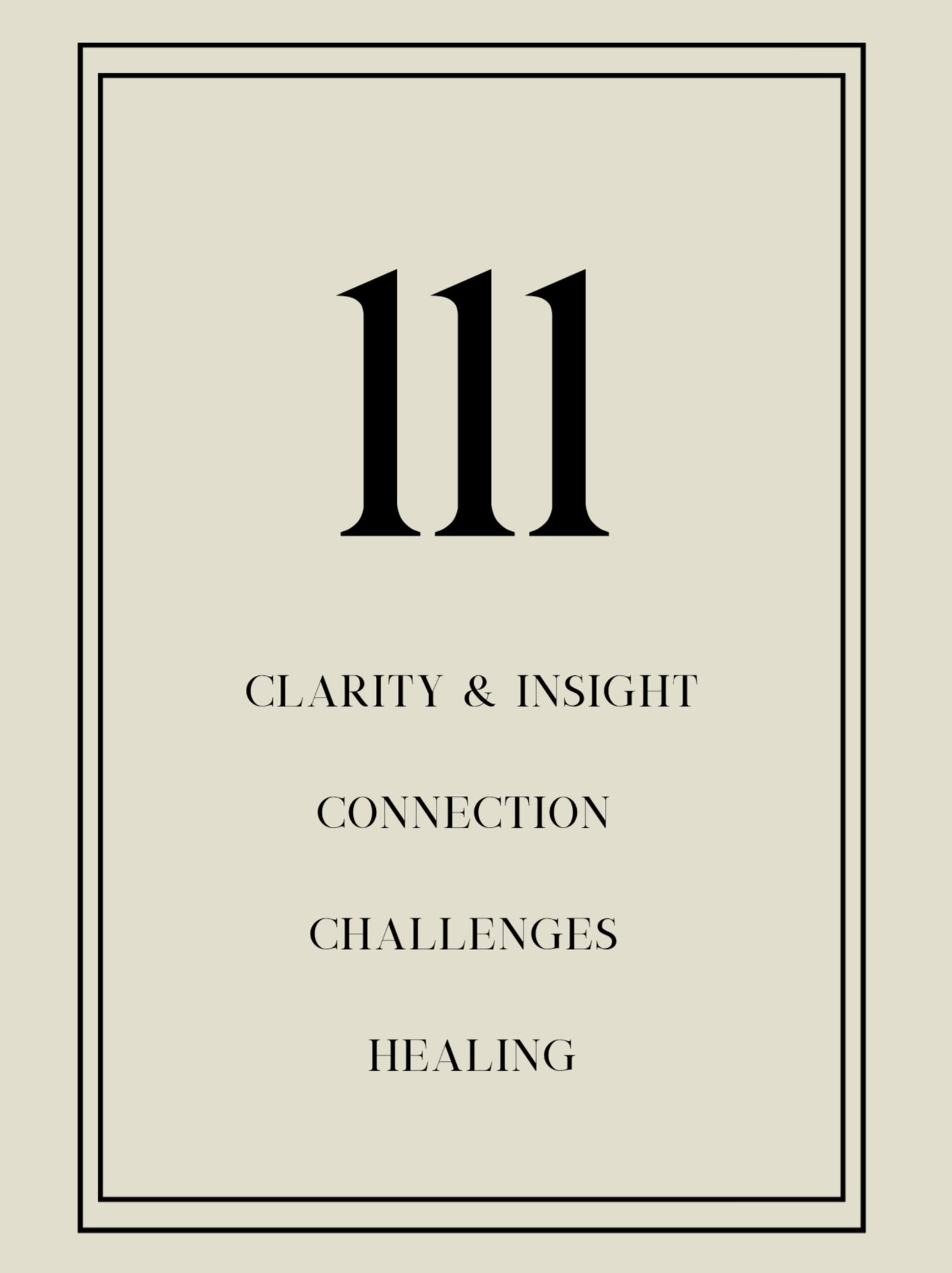 Printable Angel Number 111, 111 Poster, Angel Number Poster Printable ...