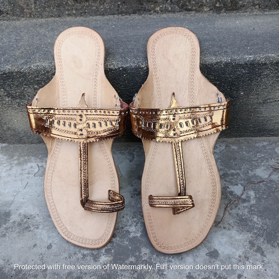 Chic Comfort in Copper: Women's Woven Leather Slipper, Back-open ...