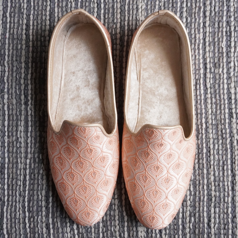 Peach Brocade - Etsy