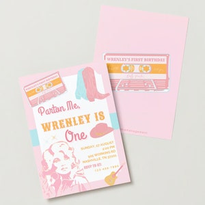Dolly Parton Invitation Birthday Party Celebration Modern Simple ...