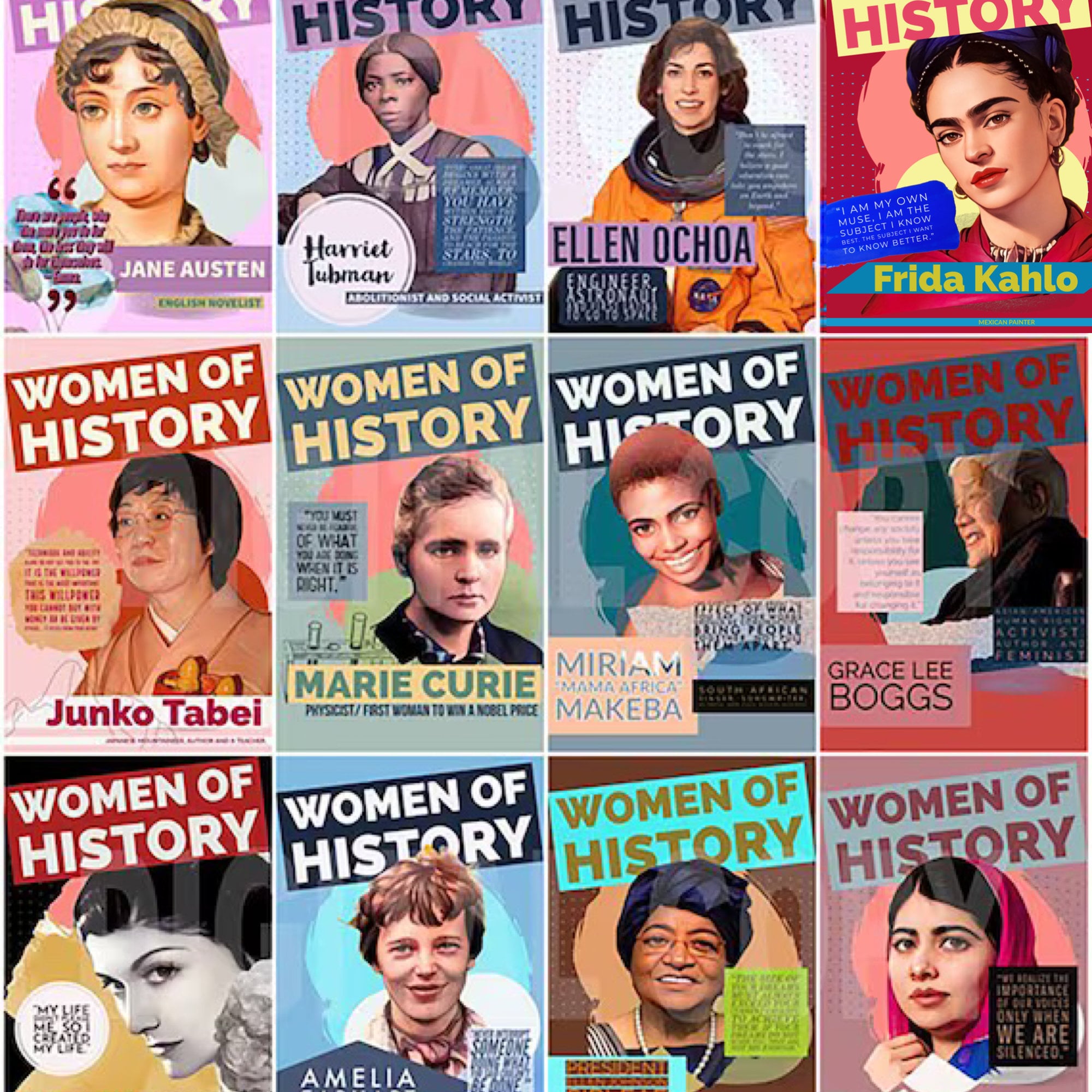 UPDATED: Women of History| Inspirational Posters to Print Feminist Art ...