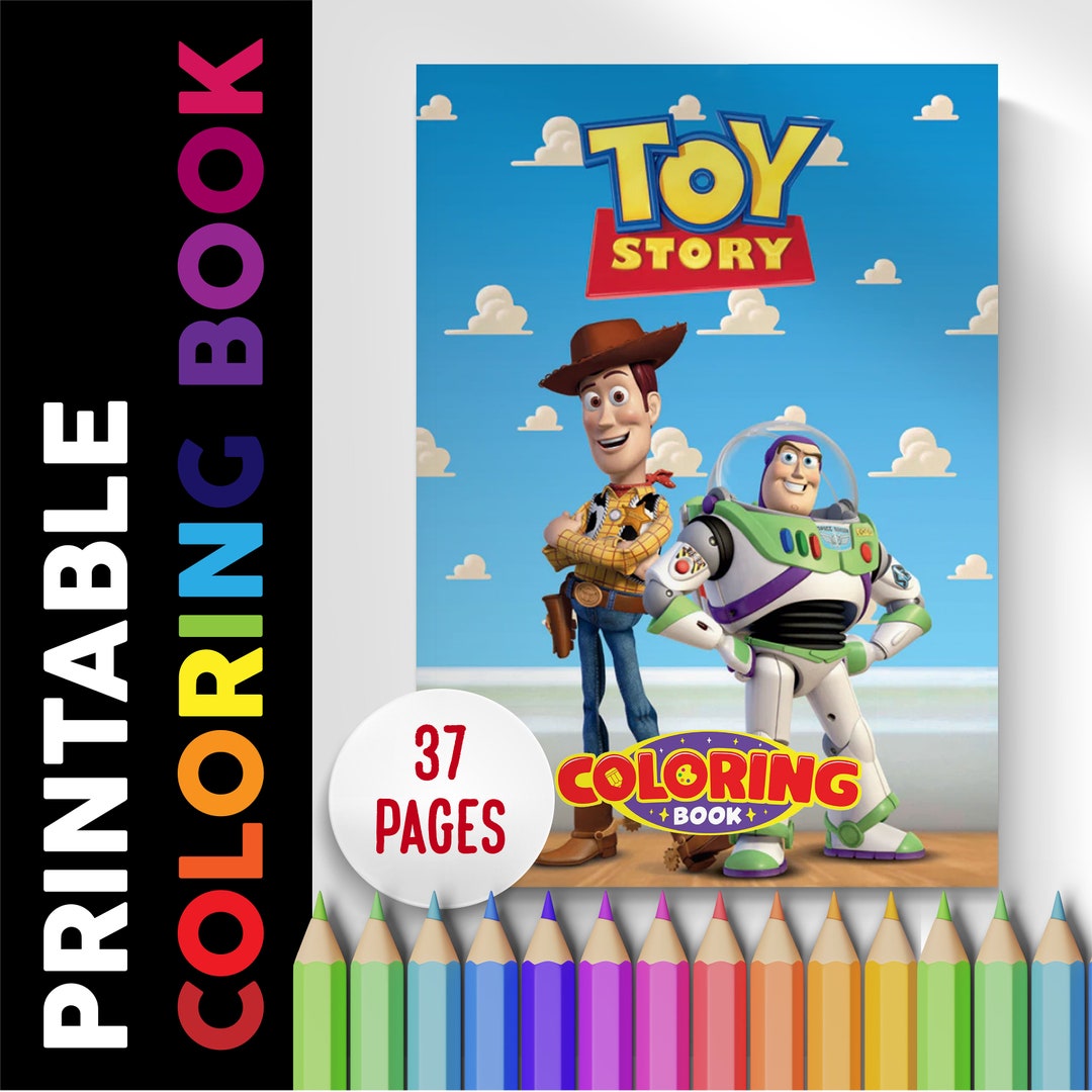 Toy Story Book 37 Pages, Coloring Pages Printable - Etsy