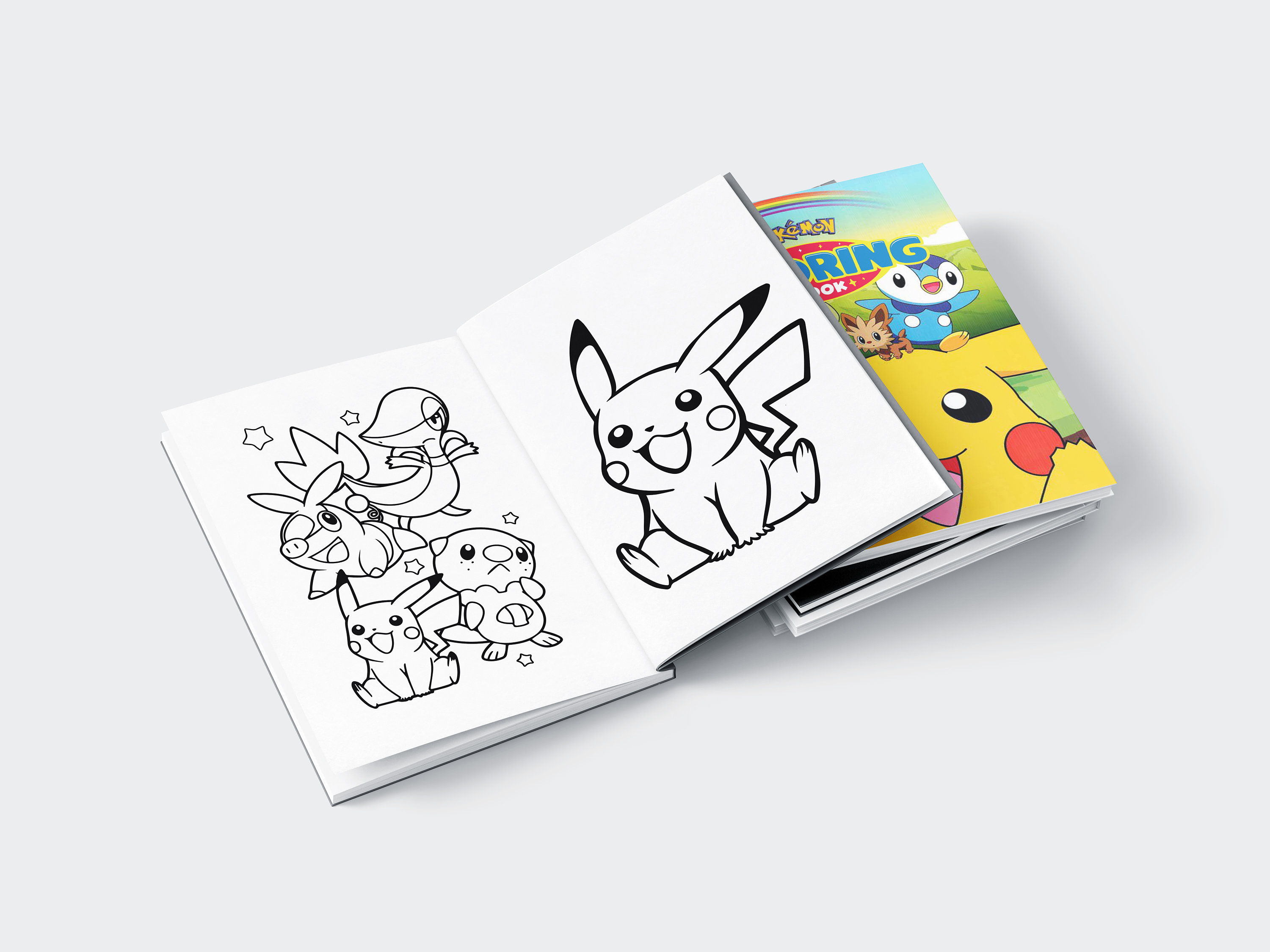 Pokemon Coloring Book 55 Pages Coloring Pages Printable - Etsy