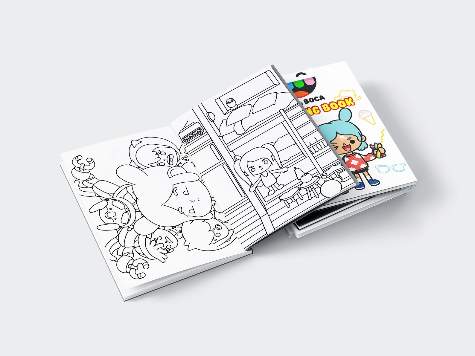 Toca Boca Coloring Book 35 Pages, Coloring Pages Printable - Etsy
