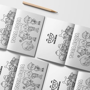 Toca Boca Coloring Book 35 Pages, Coloring Pages Printable - Etsy