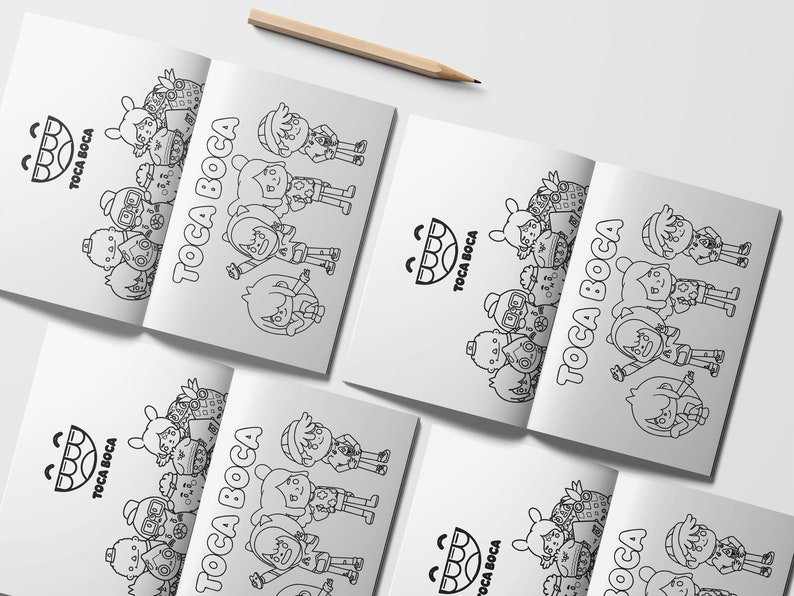 Toca Boca Coloring Book 35 Pages, Coloring Pages Printable - Etsy