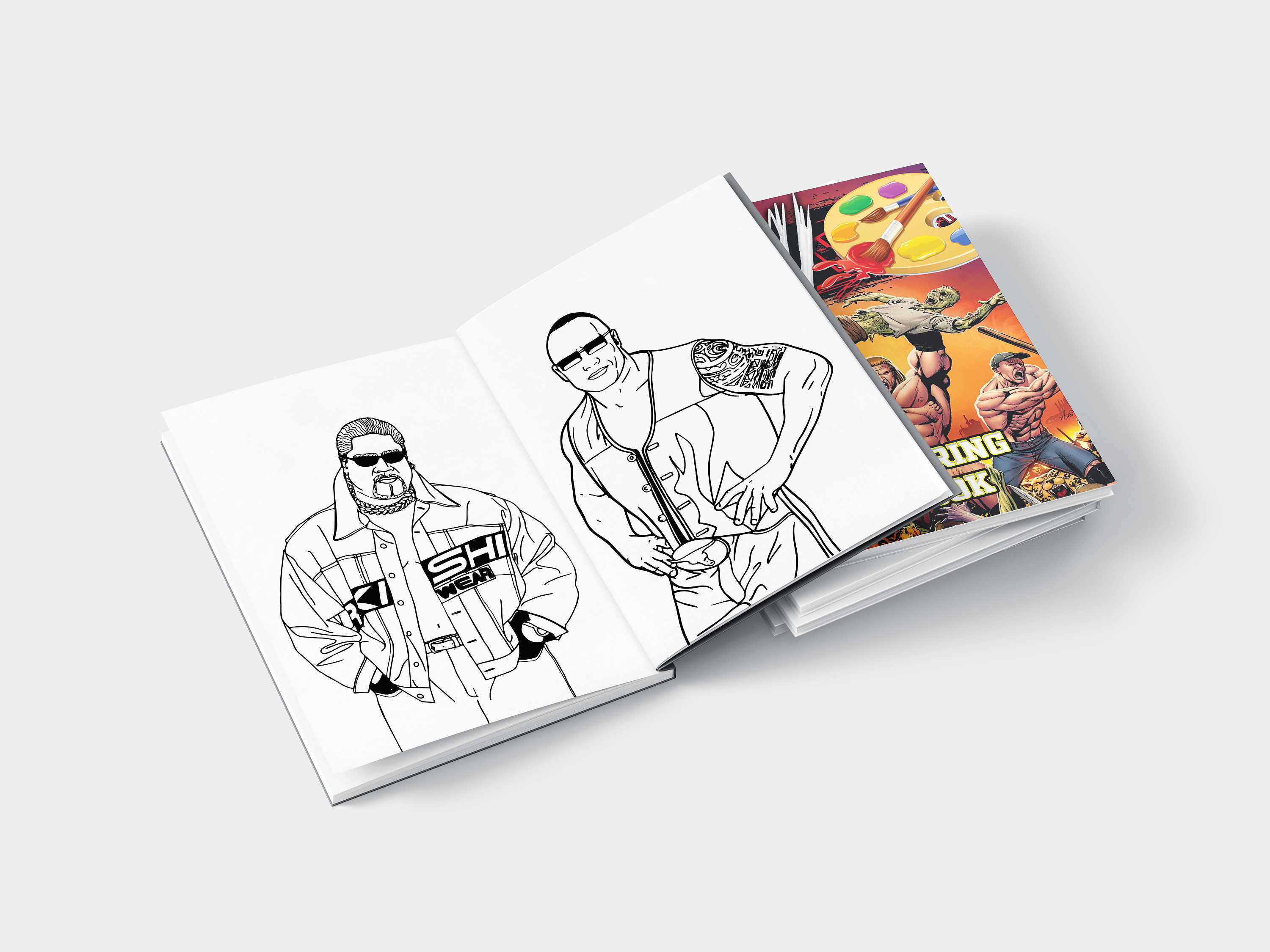 WWE Coloring Book 40 Pages, Coloring Pages Printable - Etsy