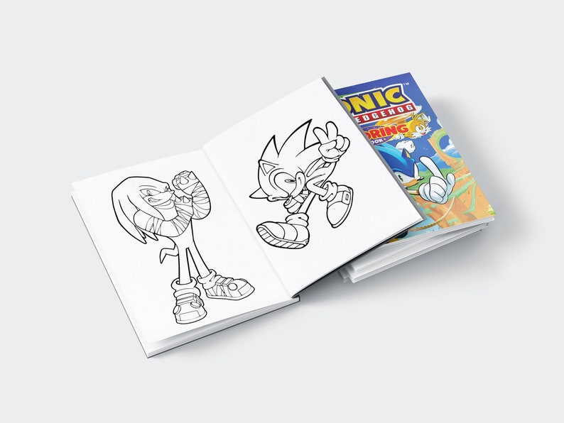 Sonic Coloring Book, 55 Printable Pages (PDF Download) - Etsy