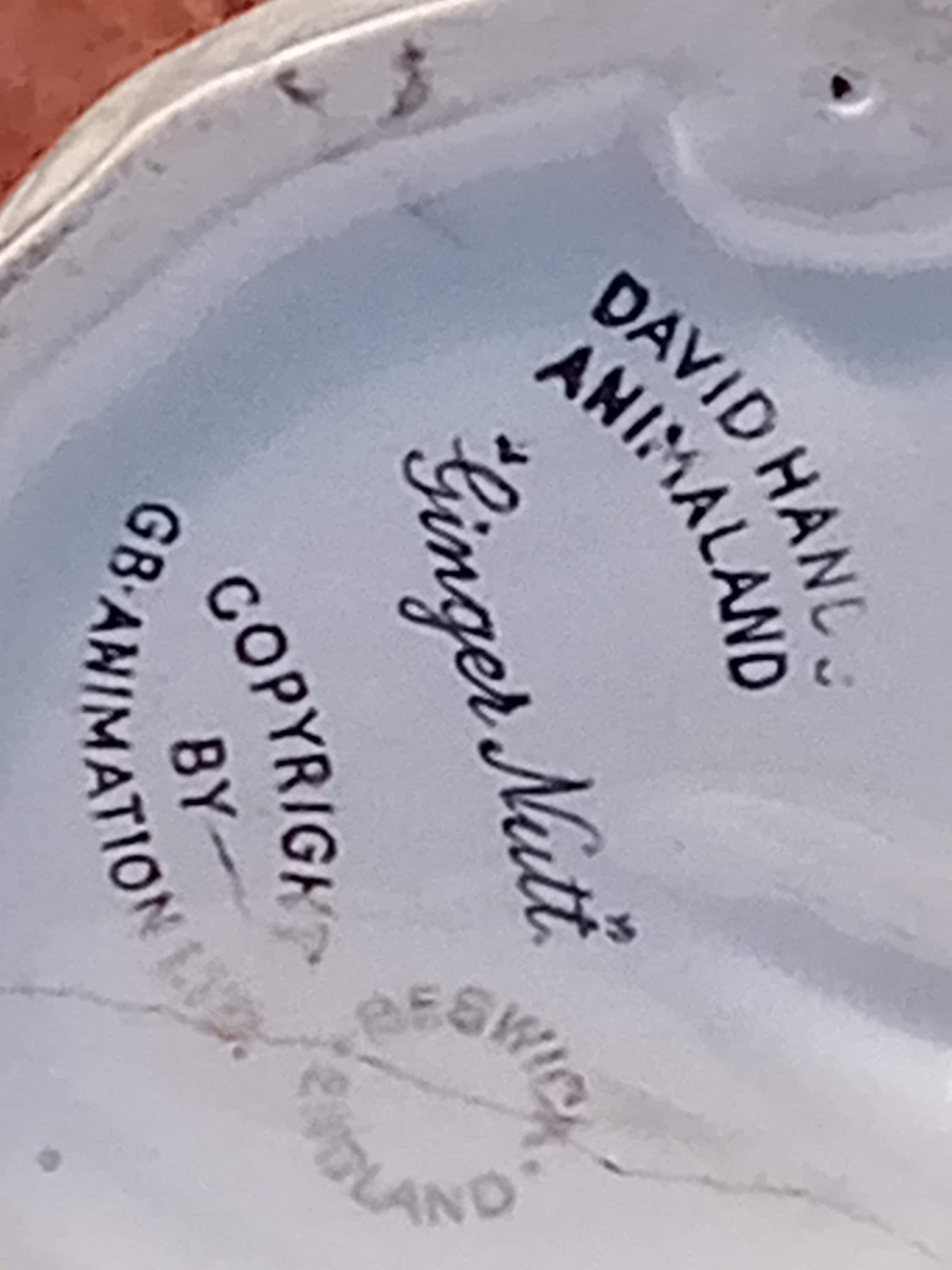 BESWICK David Hands Animaland Ginger Nutt Back Stamped No 1152 Very ...