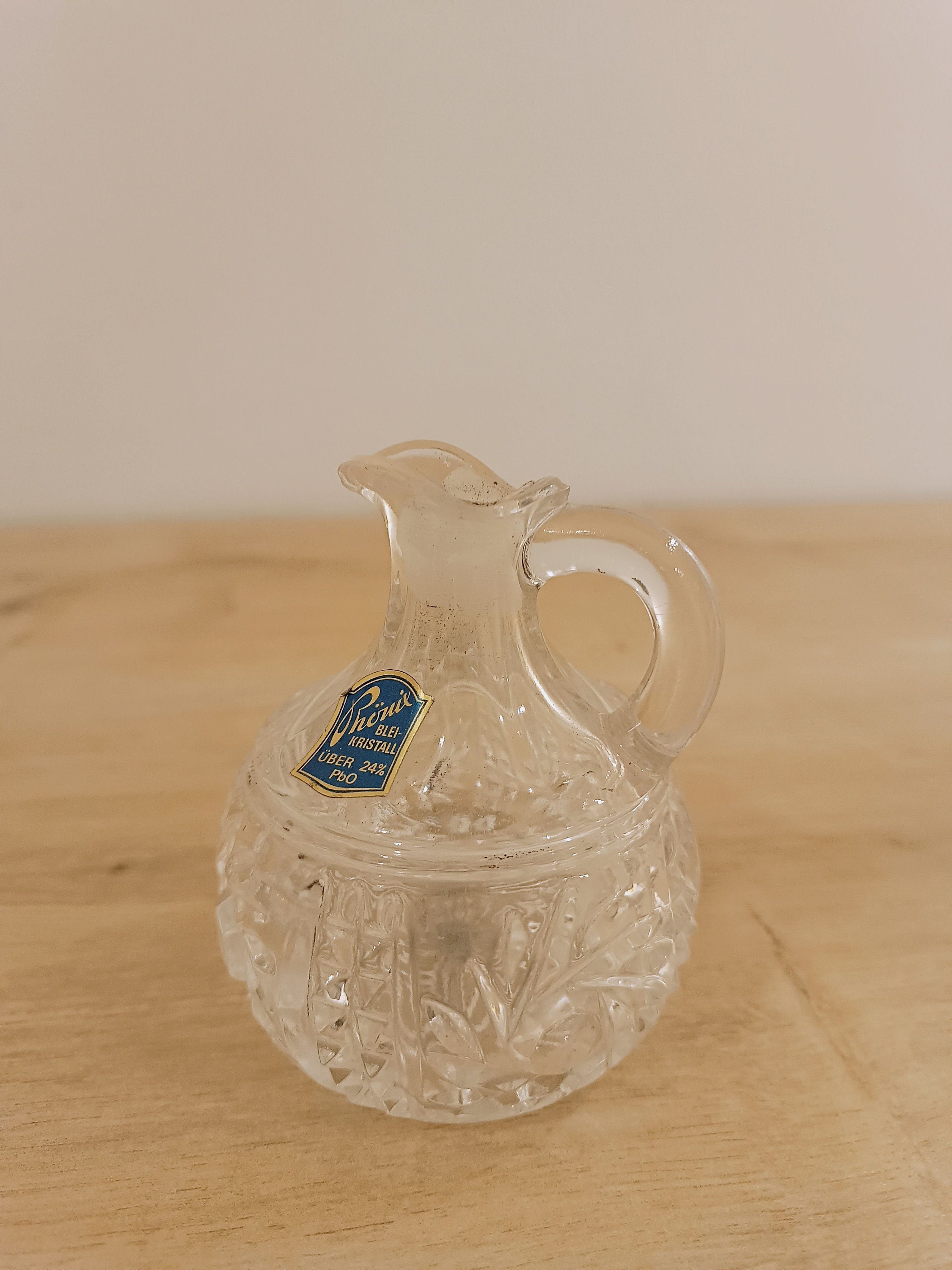 Vintage Lead Crystal Vanity Bottle - Etsy