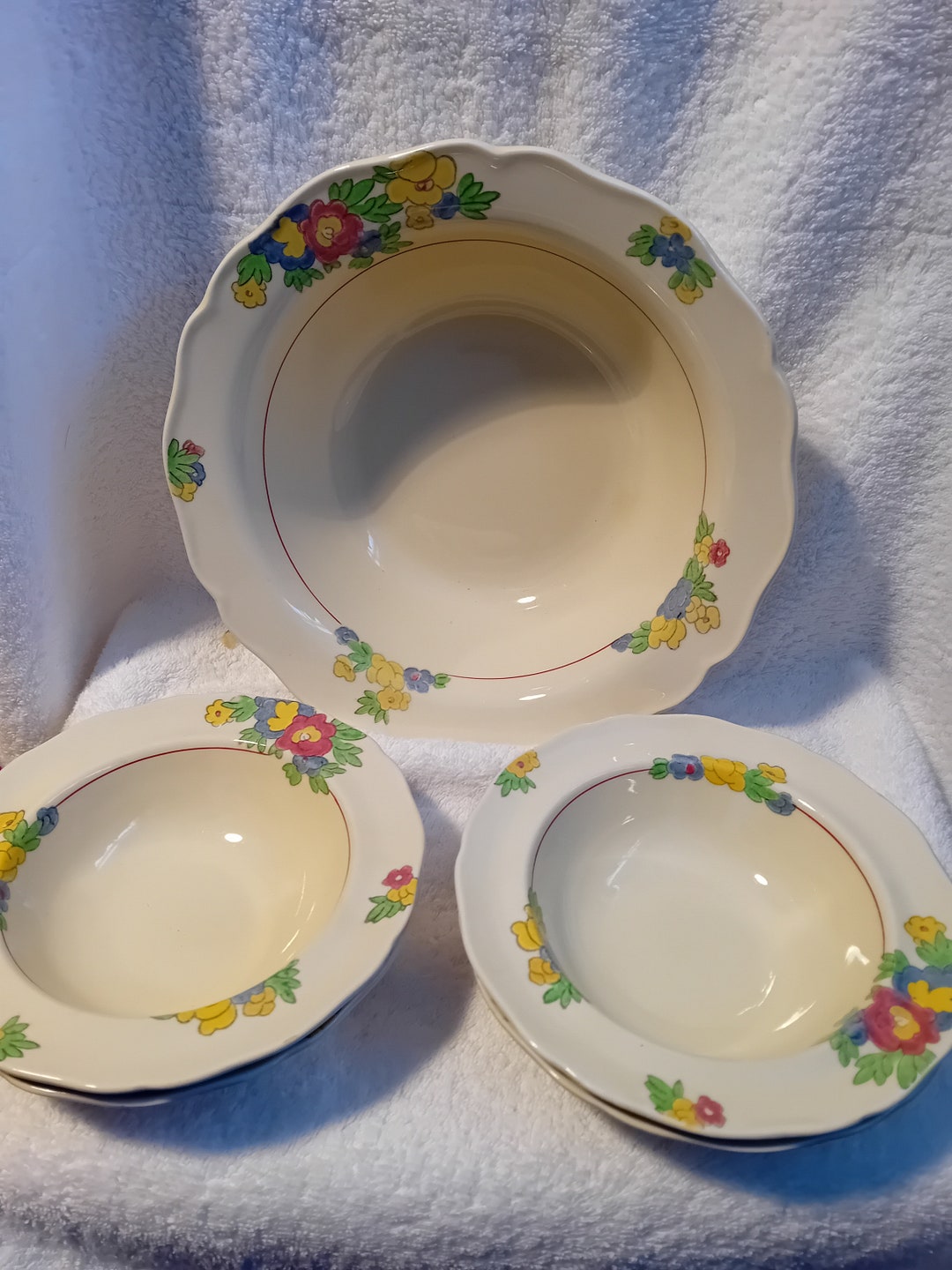 Royal Doulton Minden D5334 Dessert Bowl X 4 and Serving - Etsy