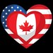 Usa/canada Flag Hearts Digital Download - Etsy