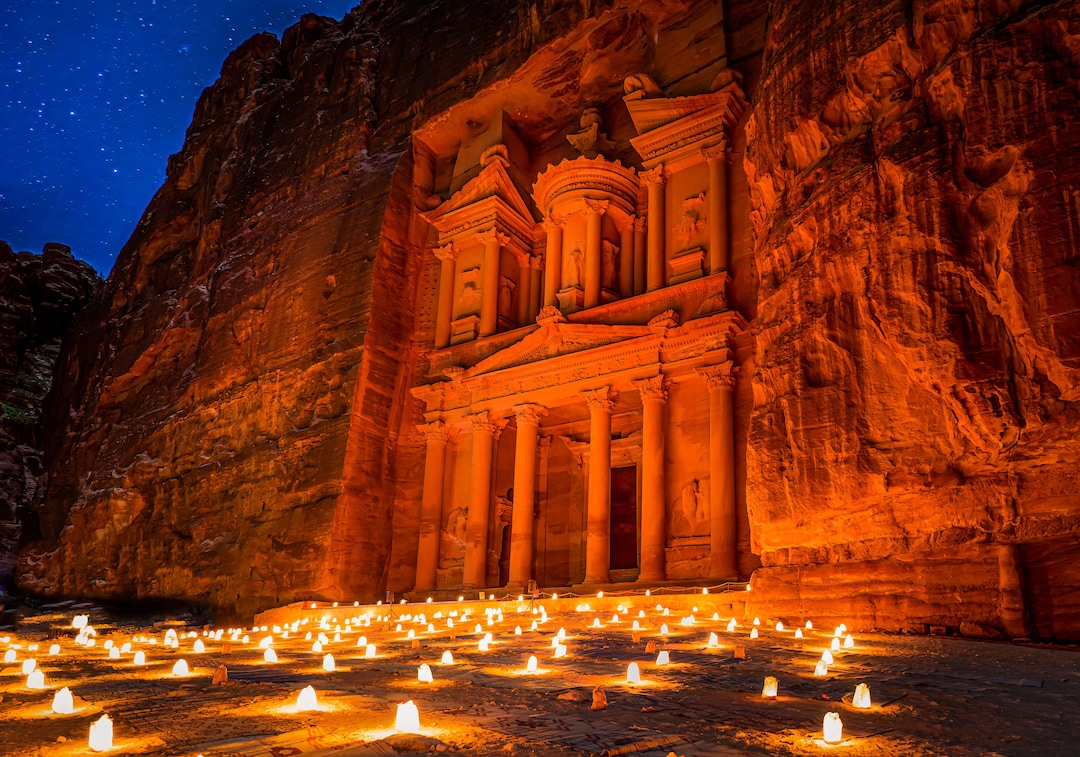 Petra by Night Fine Art Landscape Print Canvas Acrylic Metal - Etsy